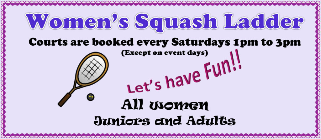 Women’s Squash Ladder – Edmonton Squash Club